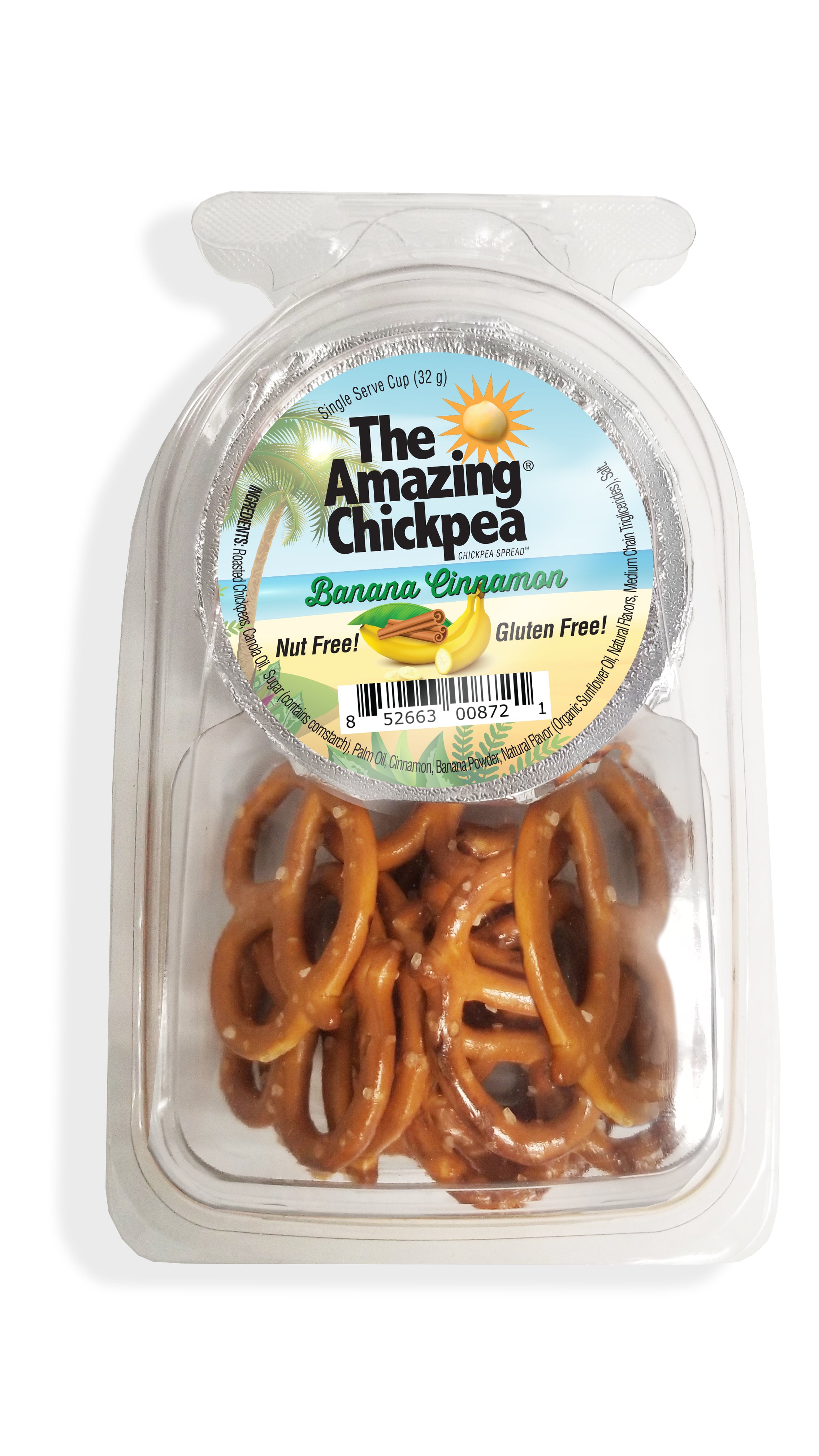 Banana Cinnamon Cups + Pretzels – The Amazing Chickpea