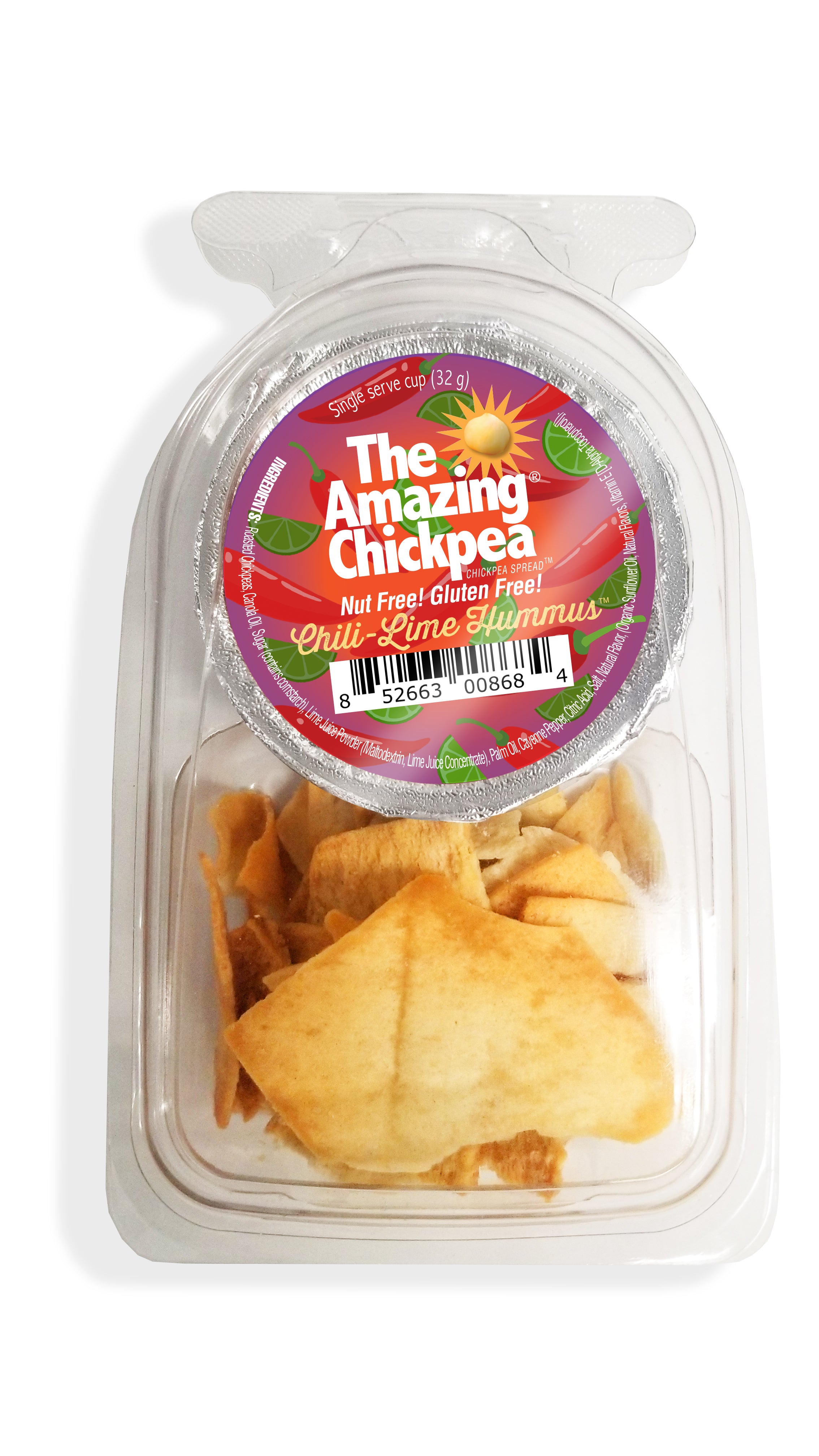 Chilli Lime Cups + Pita Chips – The Amazing Chickpea